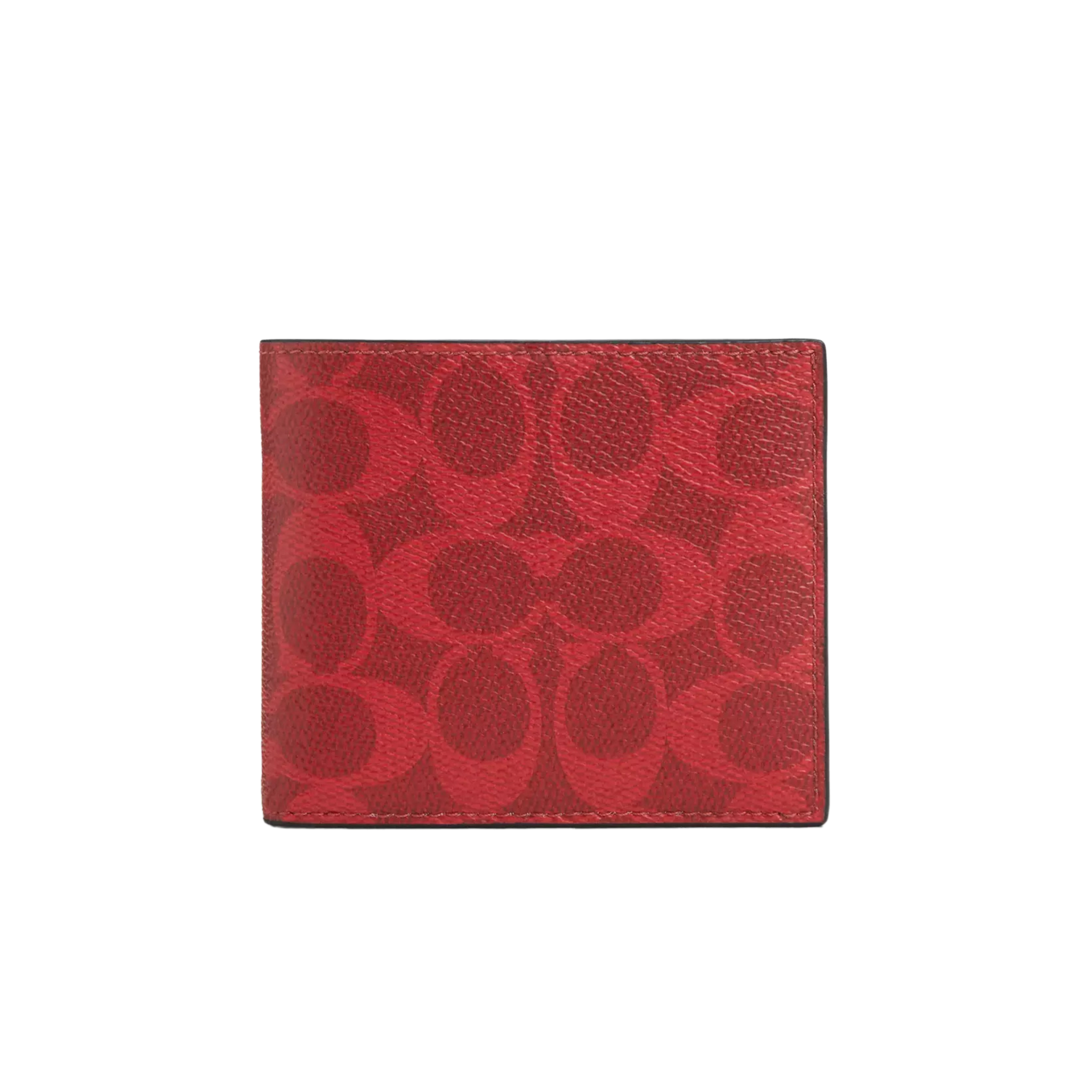 Coach Men Id Billfold Wallet - Bold Red
