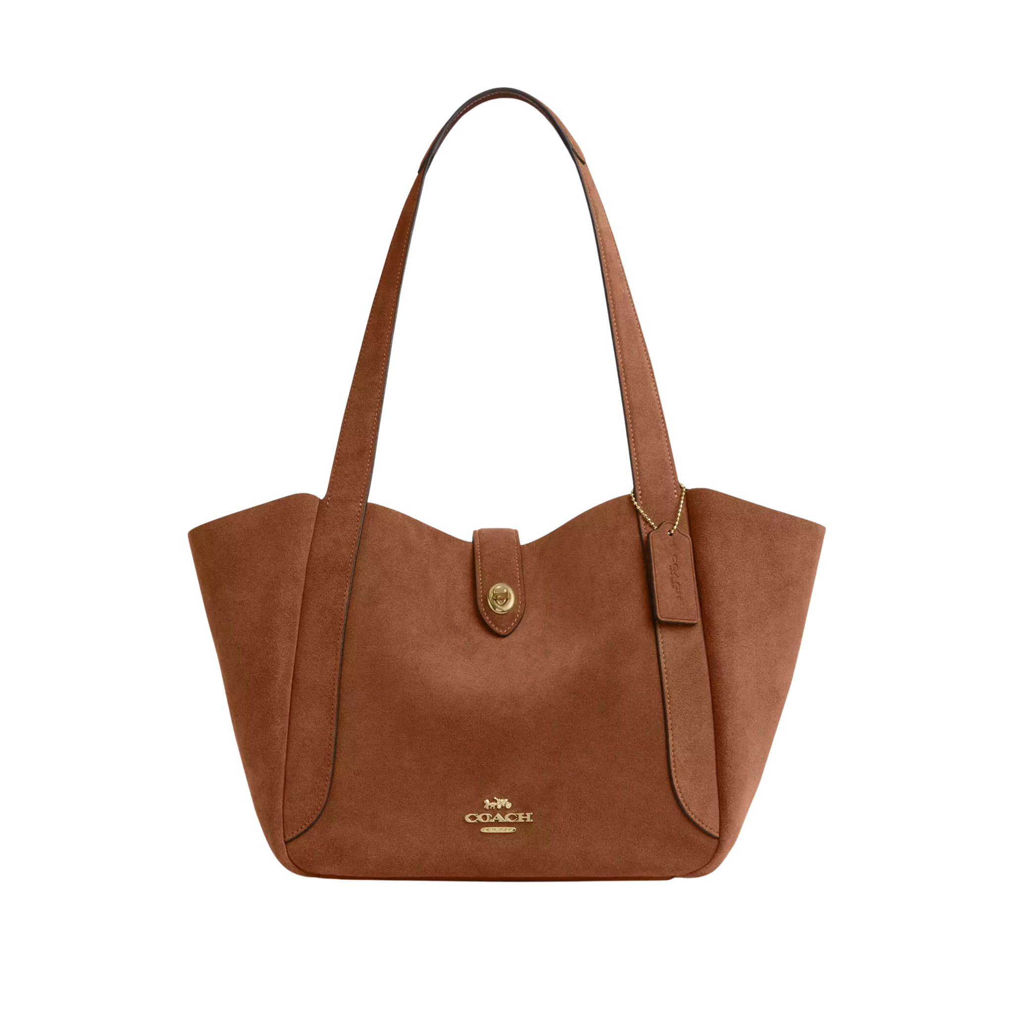 COACH Hadley Turnlock Tote Bag - Sienna