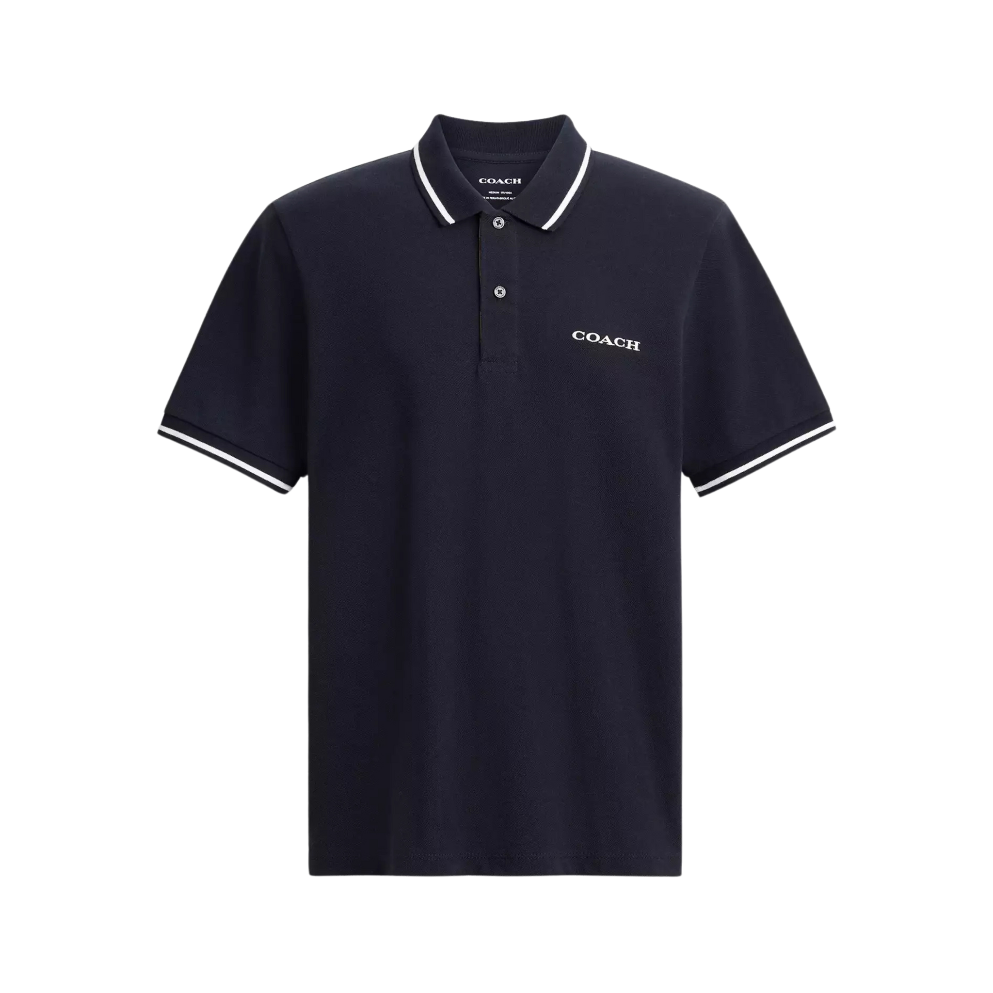 Coach Men Signature Polo - Navy